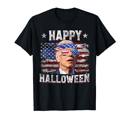 Joe Biden 4th Of July Shirt Happy Halloween US American Flag T-Shirt