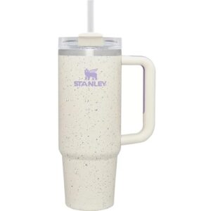 stanley adventure quencher h2.0 flowstate 30 oz tumbler - cream speckle