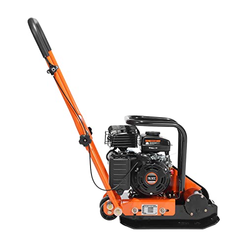 VEVOR Plate Compactor,2.8HP 78.5cc Gas Engine, 5600VPM Force Vibratory Compaction Tamper,1920LBS Compactor with 18.7 x 11.8 in Plate for Walkways,Patios,Asphalts,Paver Landscaping,EPA Compliant