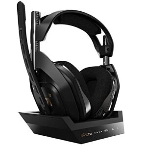 astro gaming a50 wireless headset + base station gen 4 - compatible with xbox series x|s, xbox one, pc, mac - black/gold