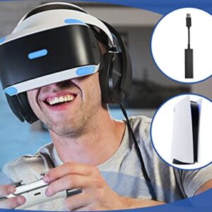 Lenpos PSVR Adapter PS5 OEM PS4 Camera Adapter Cable, Play PS VR on PS5 Playstation 5, Converter Connecting Cable for PS4 PSVR to PS5 Console