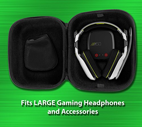 CASEMATIX Travel Case Bag Compatible with Astro A50 Gaming Headset and More fits Wired or Wireless Headphones and Accessories - Includes Case Only