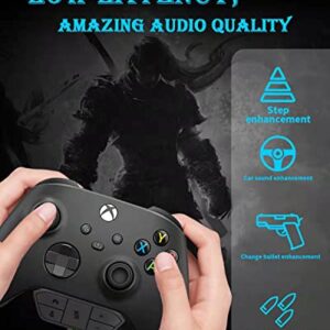 AOJAKI Headset Adapter for Xbox Controller, Mic Adapter for Xbox One/One S/X/Elite 1/ Elite2/ Series S/X Controller, Headphone Adapter for Xbox One Controller