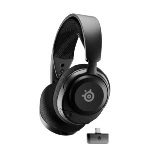 steelseries new arctis nova 4 wireless multi-platform gaming headset — 360° spatial audio— 2.4ghz high-speed wireless — 36 hr battery — usb-c — clearcast gen 2 mic — pc, playstation, switch, meta