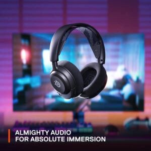 SteelSeries New Arctis Nova 4 Wireless Multi-Platform Gaming Headset — 360° Spatial Audio— 2.4GHz High-Speed Wireless — 36 Hr Battery — USB-C — ClearCast Gen 2 Mic — PC, Playstation, Switch, Meta