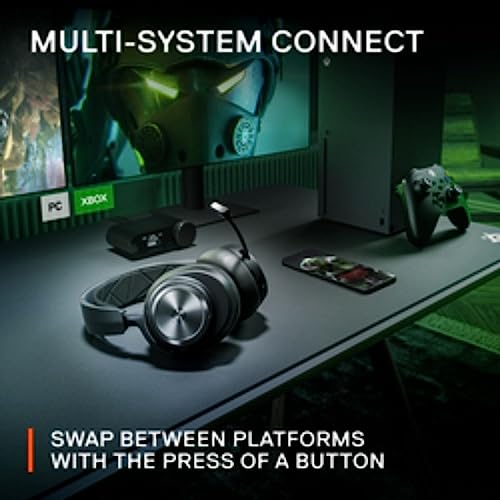 SteelSeries Arctis Nova Pro for Xbox Multi-System Gaming Headset - Premium Hi-Fi Drivers - Hi-Res Audio - 360° Spatial - GameDAC Gen 2 - Stealth Retractable Mic - Xbox, PC, PS5/PS4, Switch