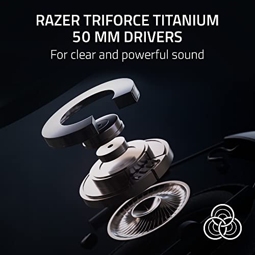 NEW Razer BlackShark V2 Pro Wireless Gaming Headset 2023 Edition: 50MM Titanium Drivers - HyperClear Super Wideband Mic - Noise-isolating Earcups - Ultra-Soft Memory Foam- 70 Hour Battery Life - Black