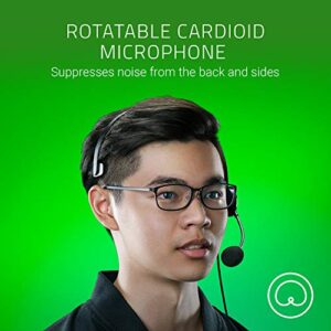 Razer Tetra Streaming Headset: Lightweight Frame, Bendable Cardioid Microphone, for PC, Xbox, PS4, Nintendo Switch, Reversible Left/Right Orientation