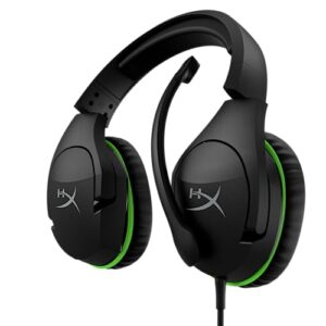 HyperX CloudX Stinger - Official Xbox Licensed Gaming Headset, Lightweight, Rotating Ear Cups, Memory Foam, Comfort, Durability, Steel Sliders, Swivel-to-Mute Noise-Cancellation Microphone