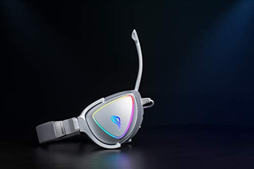 ASUS RGB Gaming Headset ROG Delta | Hi-Res ESS Quad-DAC, Circular RBG Lighting Effect | USB-C Connector for PCs, Consoles, and Mobile Gaming | Gaming Headphones with Detachable Mic