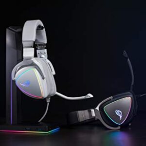 ASUS RGB Gaming Headset ROG Delta | Hi-Res ESS Quad-DAC, Circular RBG Lighting Effect | USB-C Connector for PCs, Consoles, and Mobile Gaming | Gaming Headphones with Detachable Mic