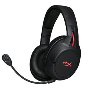 hyperx cloud flight - wireless gaming headset, long lasting battery up to 30 hours, detachable noise cancelling microphone, red led light, comfortable memory foam, works with pc, ps4 & ps5