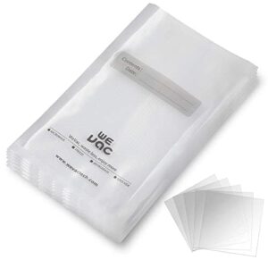 wevac vacuum sealer bags 100 quart 8x12 inch for food saver, seal a meal, weston. commercial grade, bpa free, heavy duty, great for vac storage, meal prep or sous vide