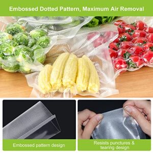 Bonsenkitchen Vacuum Food Sealer Rolls Bags, 2 Packs 11 in x 20 ft Storage Bags, BPA Free, Durable Commercial Customized Size Food Bags for Food Storage and Sous Vide Cooking