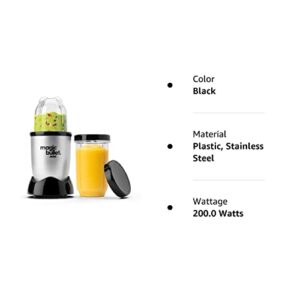 Magic Bullet® Mini 14 oz. Compact Personal Blender Silver/Black