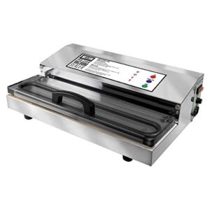 weston brands vacuum sealer machine for food preservation & sous vide, extra-wide bar, sealing bags up to 16", 935 watts, commercial grade pro 2300 stainless steel