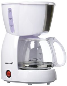 brentwood 4-cup coffee maker (white)