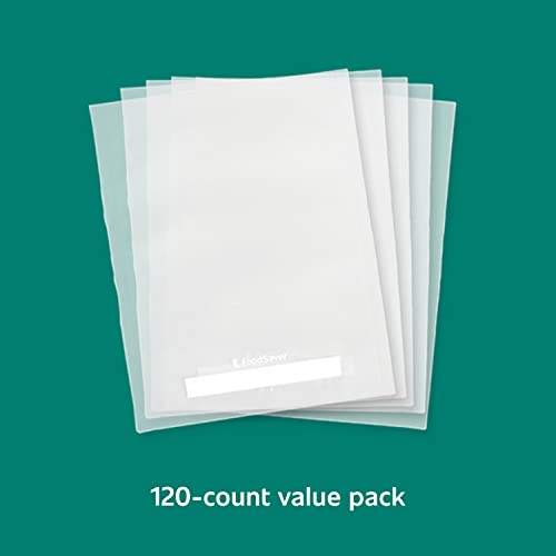 FoodSaver Quart Vacuum Seal Bags, BPA-Free for Food Storage and Sous Vide, 120 Count