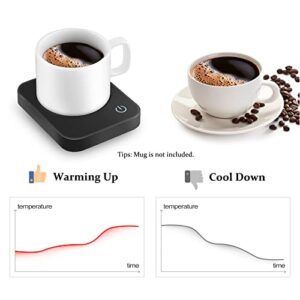 VOBAGA Coffee Mug Warmer, Electric Coffee Warmer for Desk with Auto Shut Off, 3 Temperature Setting Smart Cup Warmer for Heating Coffee, Beverage, Milk, Tea and Hot Chocolate (No Cup)