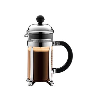 bodum chambord french press coffee and tea maker, 12 ounce, chrome