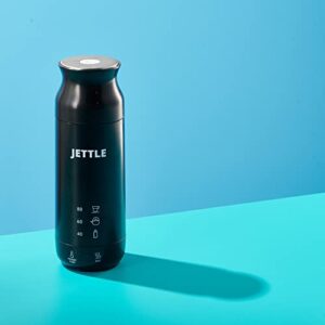 Jettle Electric Kettle - Travel Portable Heater for Coffee, Tea, Milk, Soup - Stainless Steel Travel Water Boiler tea pot with Temperature Control, LED, Automatic Power Off - 450ml, Kitchen Appliance