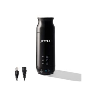 Jettle Electric Kettle - Travel Portable Heater for Coffee, Tea, Milk, Soup - Stainless Steel Travel Water Boiler tea pot with Temperature Control, LED, Automatic Power Off - 450ml, Kitchen Appliance