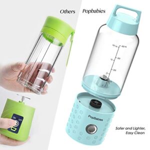 Portable Blender, PopBabies Personal Blender, Smoothie Blender. Rechargeable USB Blender Corolina Blue