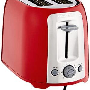 BLACK+DECKER 2-Slice Toaster, Red, TR1278RM