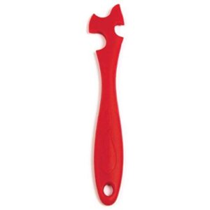 norpro 1229 silicone oven rack push/pull tool, red