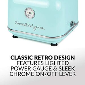 Nostalgia Classic Countertop Cotton Candy Machine, Retro Vintage Candy Maker Includes 2 Reusable Cones & Scoop, Aqua