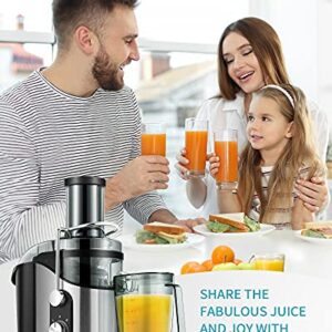 Ultrean Juicer Machine, 800w Juicer with Big Mouth 3” Feed Chute, Dual Speeds Centrifugal Juice Maker for Fruits and Veggies, Easy to Clean and BPA Free