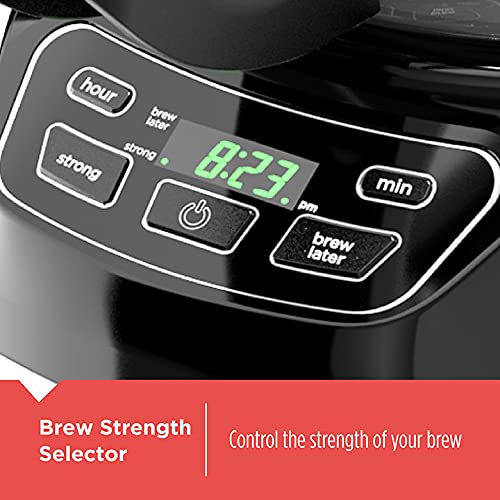 12-Cup* Programmable Coffeemaker, Black