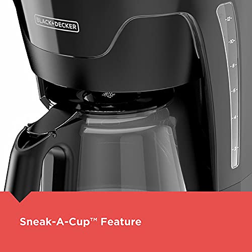 12-Cup* Programmable Coffeemaker, Black