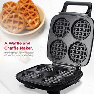 mywaffle Classic Waffle & Chaffle Maker - For Breakfast, Churro, Keto, Belgian and Dessert Waffles - Non-Stick Surface, Extra Deep Plates and Easy to Clean, Perfect for Individuals and Families