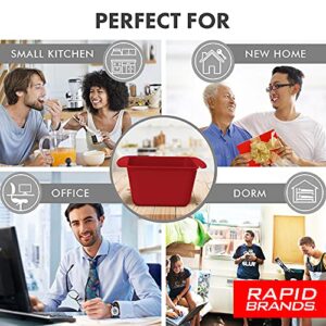 Rapid Mac Cooker | Microwave Macaroni & Cheese in 5 Minutes | Perfect for Dorm, Small Kitchen or Office | Dishwasher Safe, Microwaveable, BPA-Free | Blue, 2 Pack