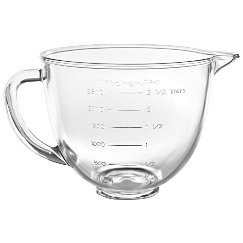 Kitchenaid Artisan Mini Plus 3.5-Qt. Tilt-Head Stand Mixer with Flex Edge Beater & Stand Mixer Glass Bowl, 3.5 Quart Tilt Head