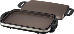 zojirushi ea-dcc10 gourmet sizzler electric griddle,stainless brown extra large