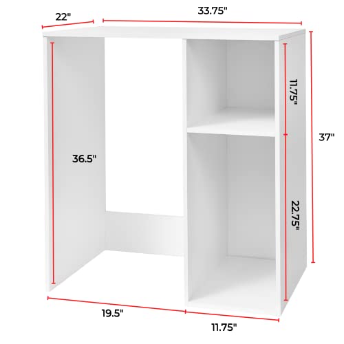 DormCo Yak About It Mini Fridge Dorm Station - White