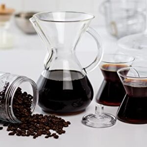 Chemex Pour-Over Glass Coffeemaker - Glass Handle Series - 10-Cup - Exclusive Packaging