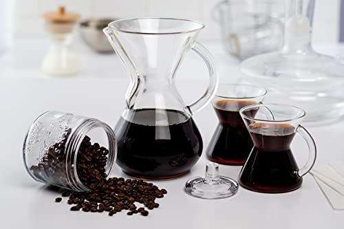 Chemex Pour-Over Glass Coffeemaker - Glass Handle Series - 10-Cup - Exclusive Packaging