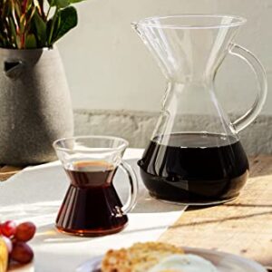 Chemex Pour-Over Glass Coffeemaker - Glass Handle Series - 10-Cup - Exclusive Packaging