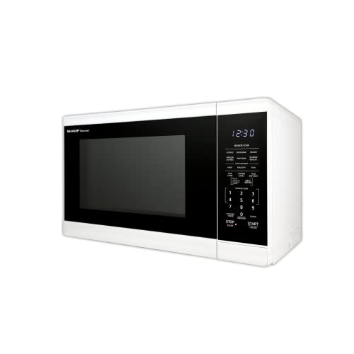 SHARP ZSMC1461HW Oven with Removable 12.4" Carousel Turntable, 1.4 Cubic Feet, 1100 Watt Countertop Microwave, CuFt, White