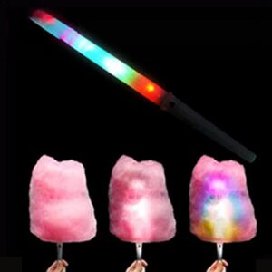 Hulzogul Glow Sticks, Cotton Candy Cones Colorful Glowing Cotton Candy Sticks, for Bracelets, Children, Party, Festival, Camping, Night Hiking