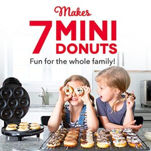 Dash DMSW002AQ Mini Maker, 2-Pack Griddle + Waffle Iron, 2 pack, Aqua & Mini Donut Maker Machine for Kid-Friendly Breakfast, Snacks, Desserts & More with Non-stick Surface, Makes 7 Doughnuts - Aqua