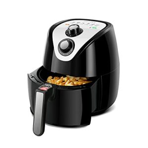 secura air fryer 3.4qt / 3.2l 1500-watt electric hot xl air fryers oven oil free nonstick cooker with/recipes for frying, roasting, grilling, baking