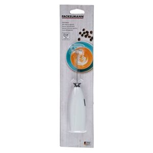 Fackelmann 7.7 x 1.4 x 1" Plastic/Stainless Steel Milk Foamer, White/Black