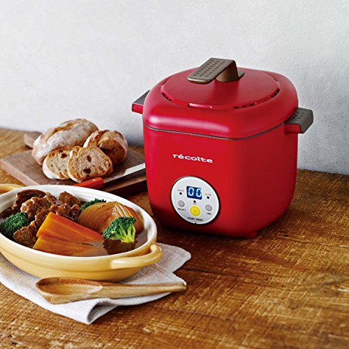 recolte Healthy CotoCoto 2-stage simultaneous cooker RHC-1R (Red)