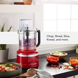 KitchenAid 13-Cup Food Processor, Empire Red & K150 3 Speed Ice Crushing Blender with 2 Personal Blender Jars - KSB1332Y