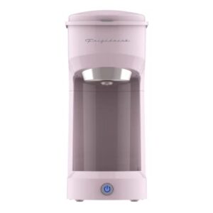 Frigidaire ECMK088-PINK Retro Single Serve Maker, Brewer for Ground Coffee,600ml, PINK