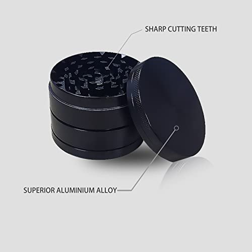 2.5 Inch Herb Grinder Black for Kitchen